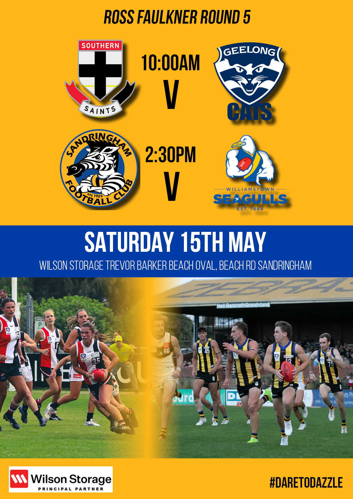 VFLW and VFL Ross Faulkner Round 5 Gameday Info